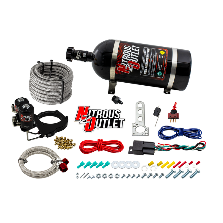 Nitrous Outlet GM 2003-2013 FAST 102mm Truck Intake Hard-line Plate Sy