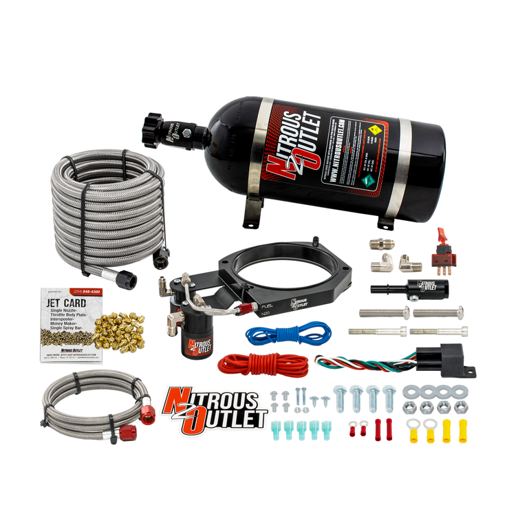 Nitrous Outlet Dodge Hemi, Whipple 3.8L Supercharger, 130mm Throttle B