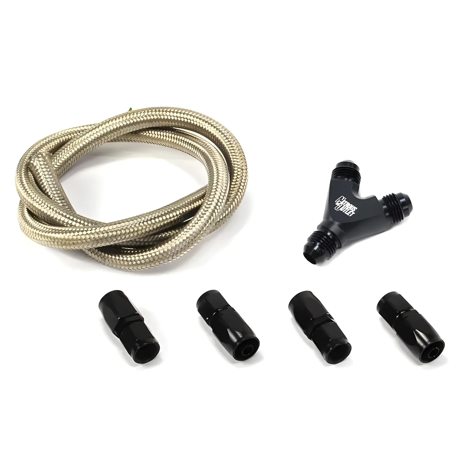 Nitrous Outlet Dedicated Fuel System Dual Fuel Supply Plumbing Kit (Bl