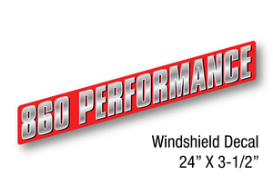 860 Performance Decal - Die Cut (4-3/4" x 24")